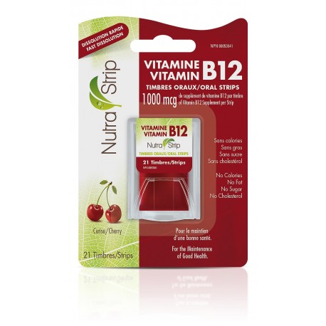 vitamin, B12, oral, strips
